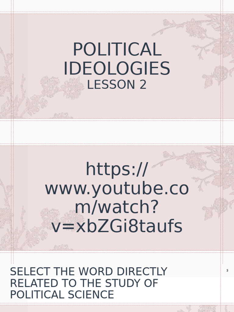 POLITICAL IDEOLOGIES Lesson 2 | PDF | Marxism | Theory