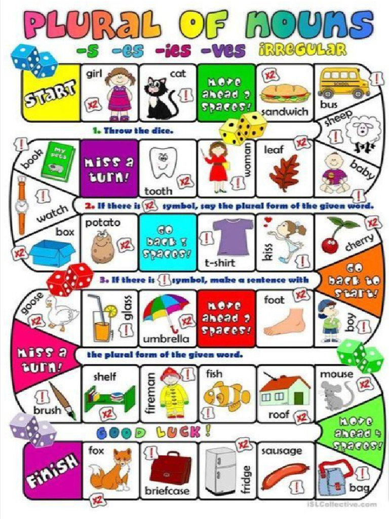 Plurals Board Game | PDF