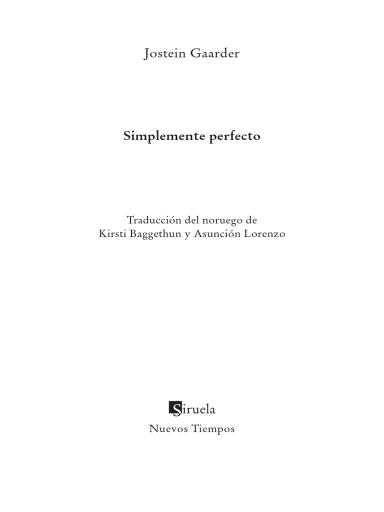 Simplemente Perfecto | PDF