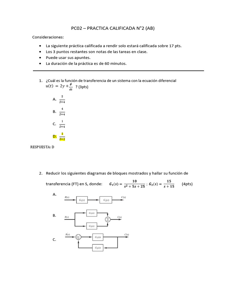 Examen PC2 | PDF