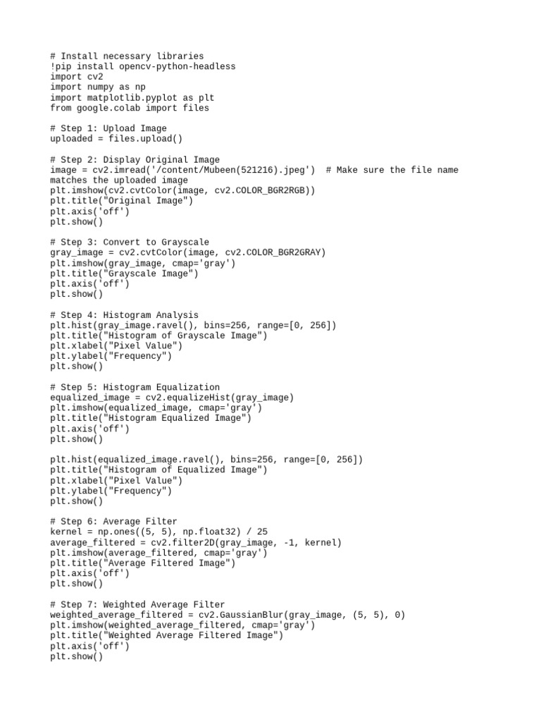 Image Processing with OpenCV in Python | PDF