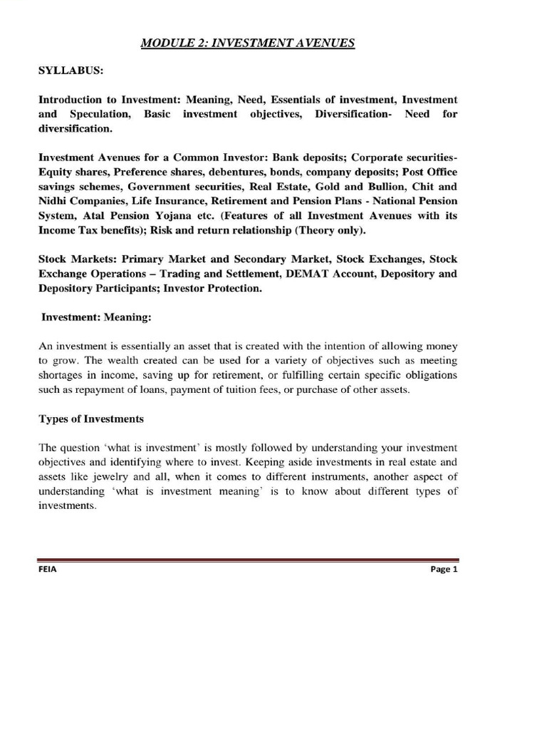 Feia Unit 02 Sks New | PDF