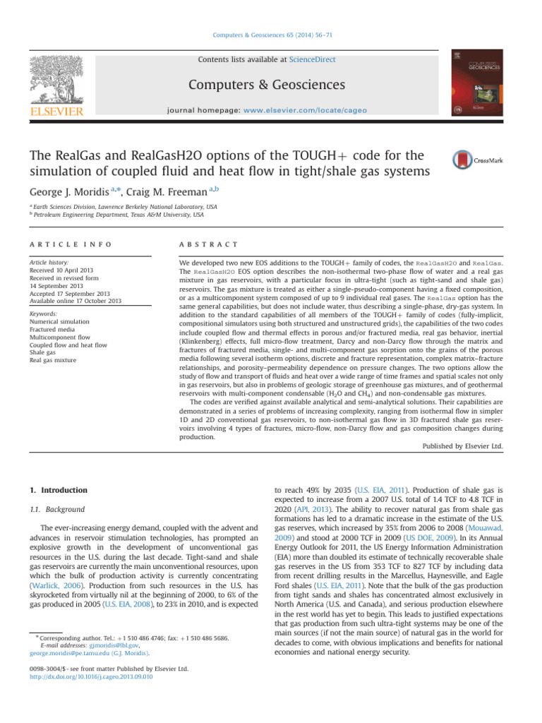 Heat Flow in Shale Gas Systems | PDF | Gases | Adsorption