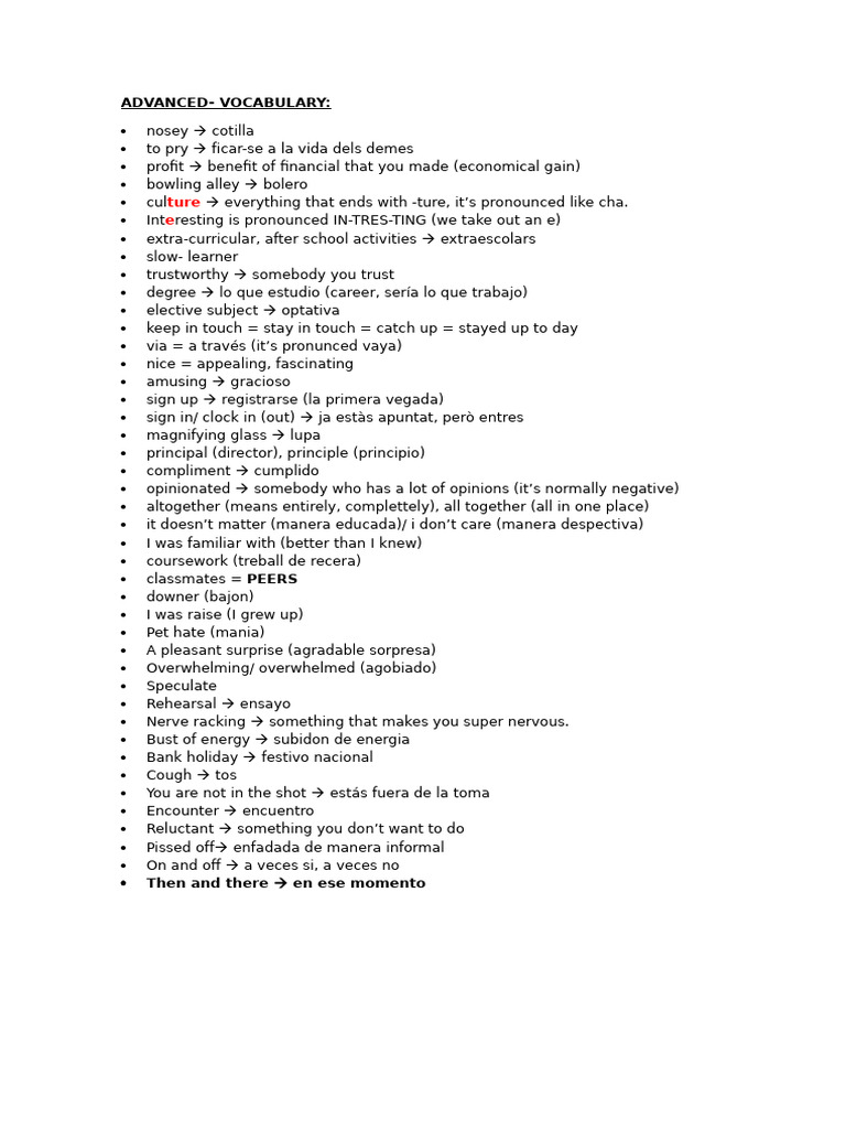 Vocabulary List2 | PDF | Language Arts & Discipline