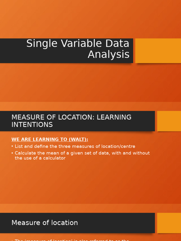 Year 8 - Single Variable Data Analysis | PDF | Mean | Sampling (Statistics) Year 8 - Single Variable Data Analysis | PDF | Mean | Sampling (Statistics)