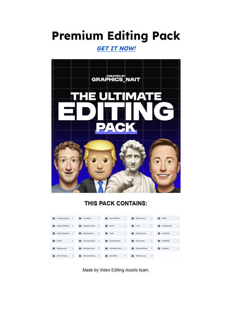 Premium Editing Pack | PDF