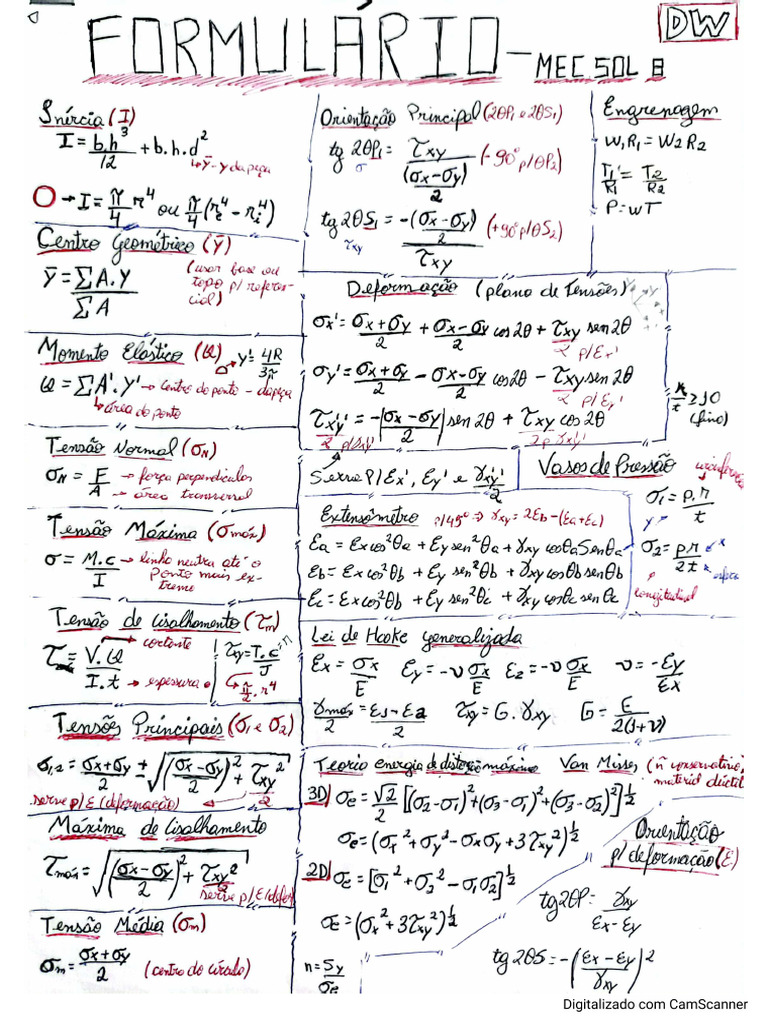 Formulário de Mec B | PDF