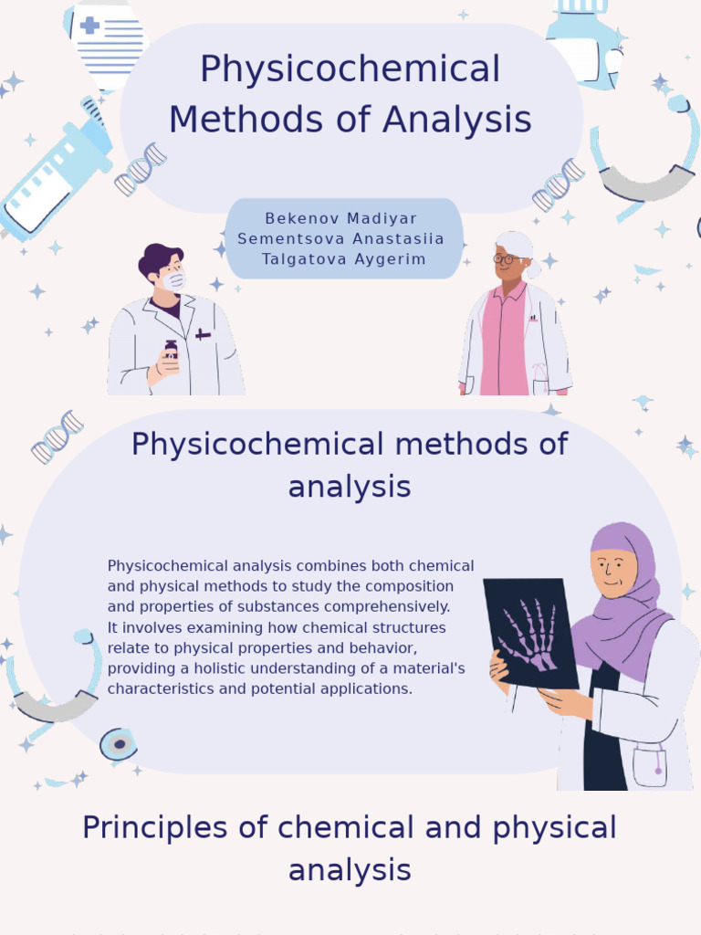 Physicochemical Methods of Analysis. Chromatographic Method of Analysis ...