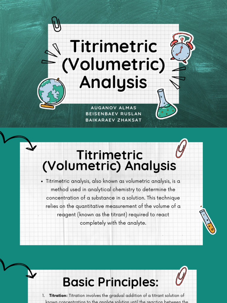 Green Illustrated Science Project Presentation | PDF | Titration ...