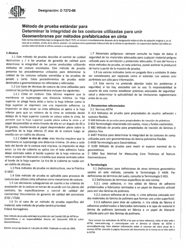 Normas Astmd (Soluciones A) | PDF