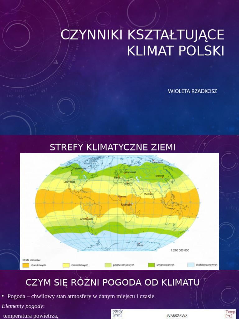 Czynniki Kształtujące Klimat Polski | PDF