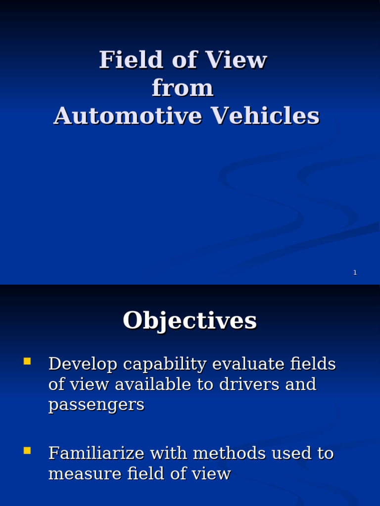 Lec - 6 - Field - of - View - Jan 15 2011 | PDF | Field Of View | Headlamp