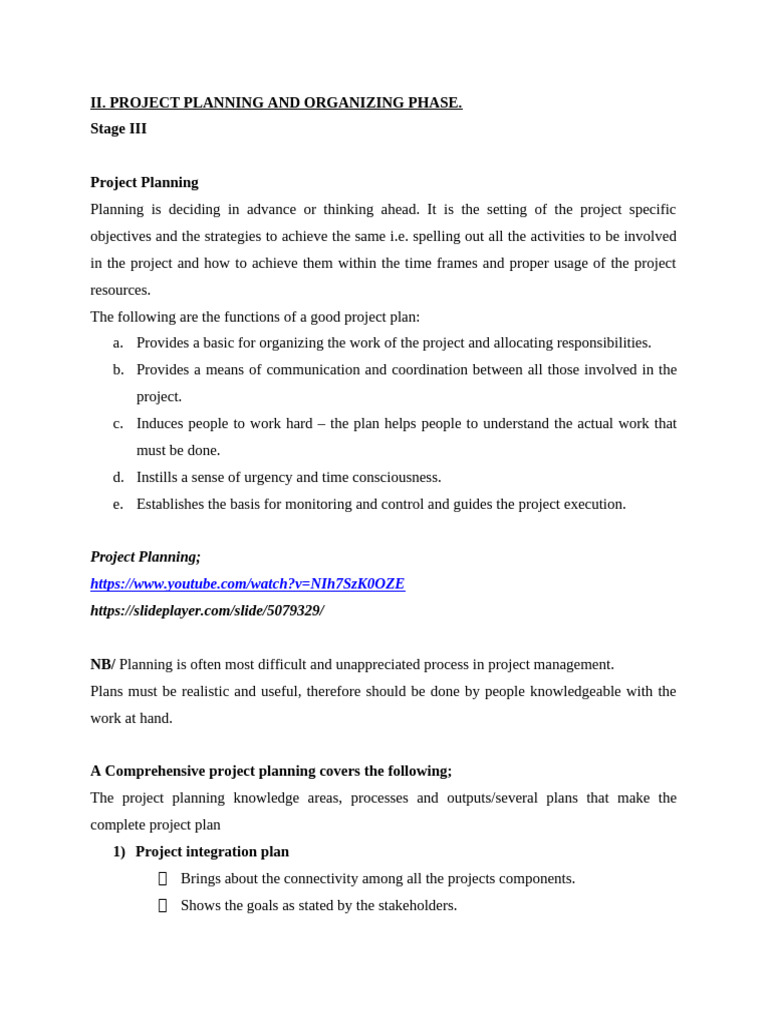 Project Planning - Wbs and Network Diagrams | PDF
