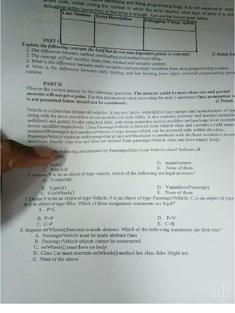 JAVA Final Exam (Hailemelekot.D) 2020 | PDF