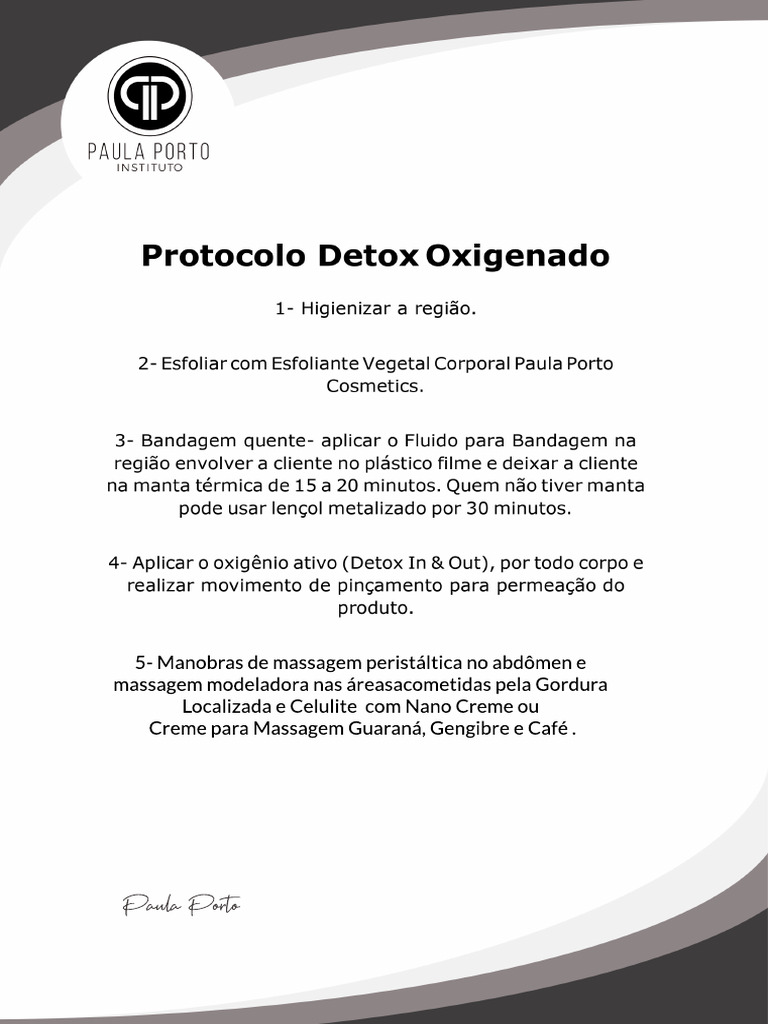 Protocolo Detox Oxigenado | PDF