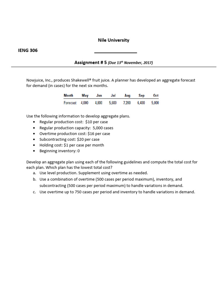 Assignmnet 5 | PDF