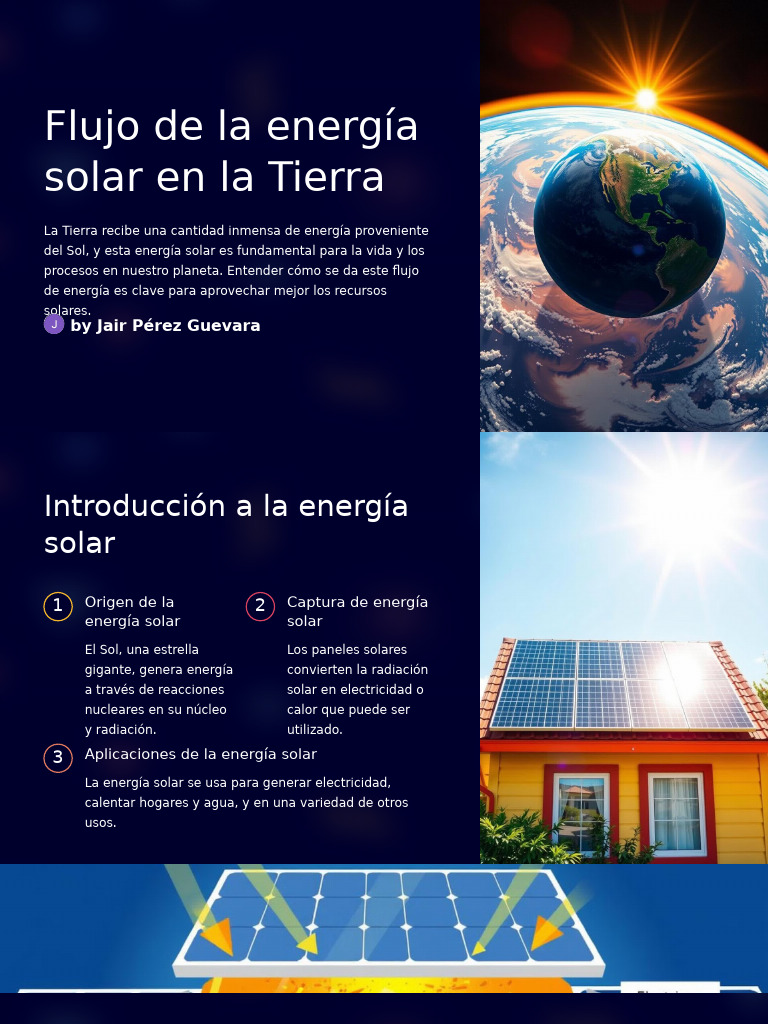 Flujo de La Energia Solar en La Tierra | PDF | Energía solar | Dom