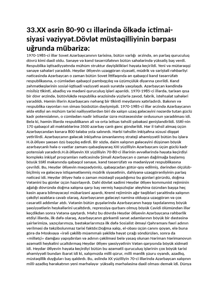 Azerbaycan Tarixi | PDF