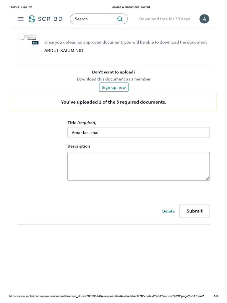 2 Upload A Document - Scribd | PDF | Scribd | Computing