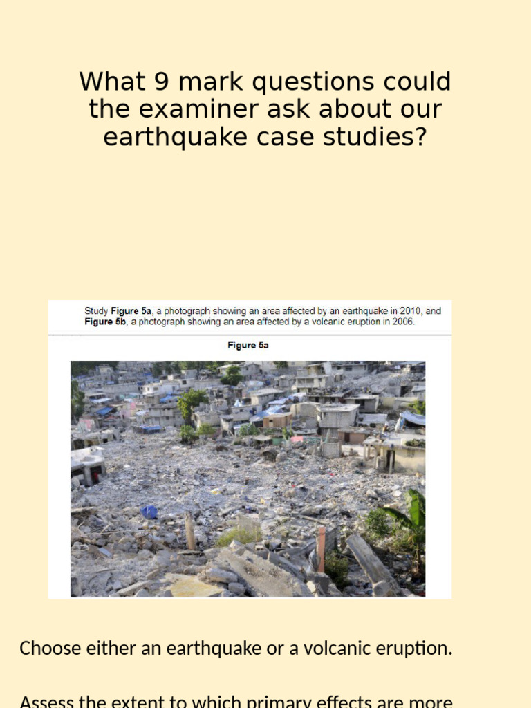 9 Mark Earthquake Question | PDF | Earthquakes | Natural Disasters