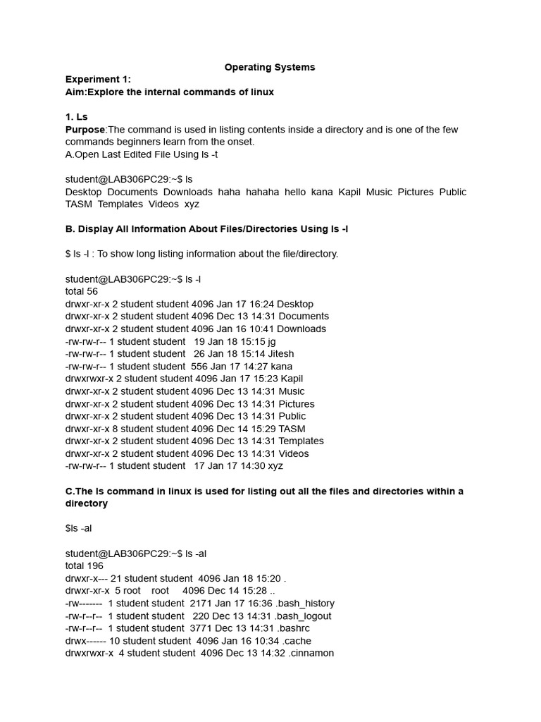OS_Exp | PDF | Computer File | Filename