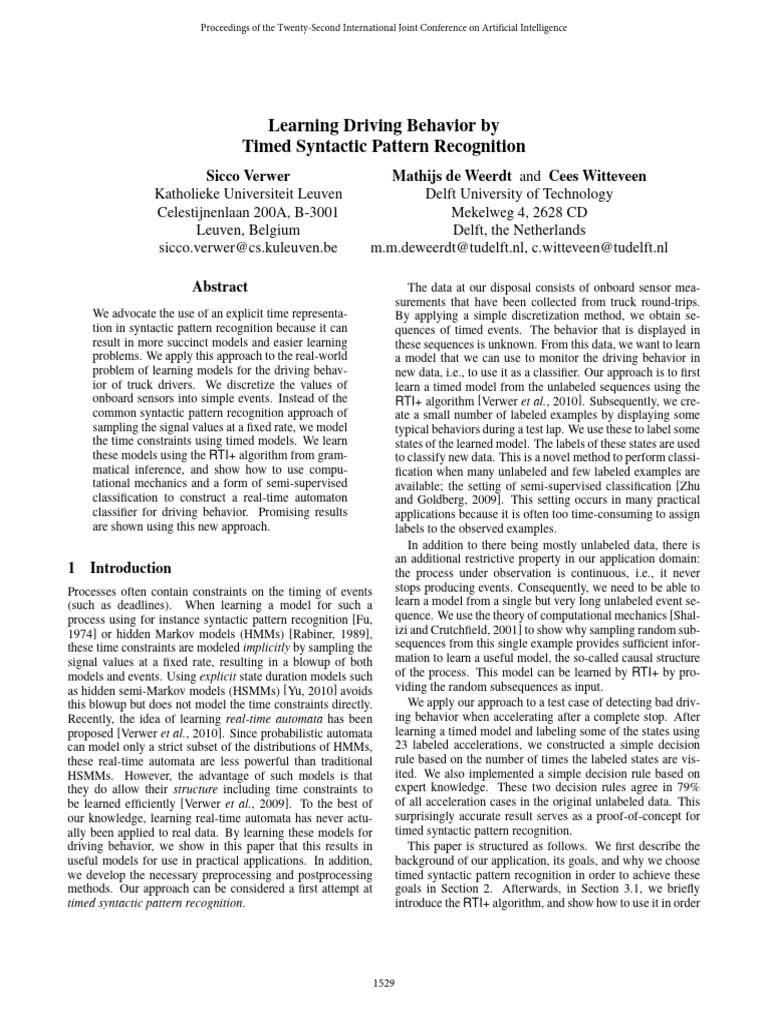 Syntactic Pattern Recognition | PDF | Pattern Recognition | Akaike ...