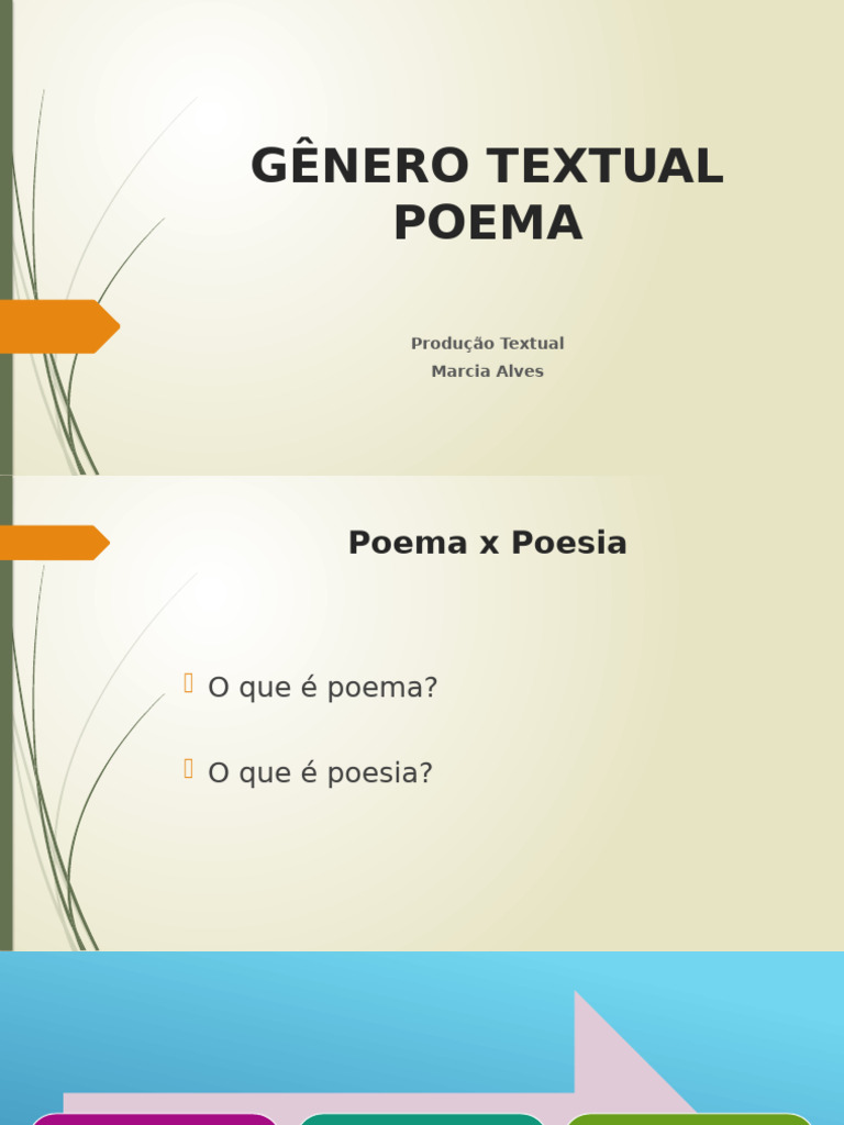 Poema: Definição e Estruturas | PDF | Poesia | Metáfora