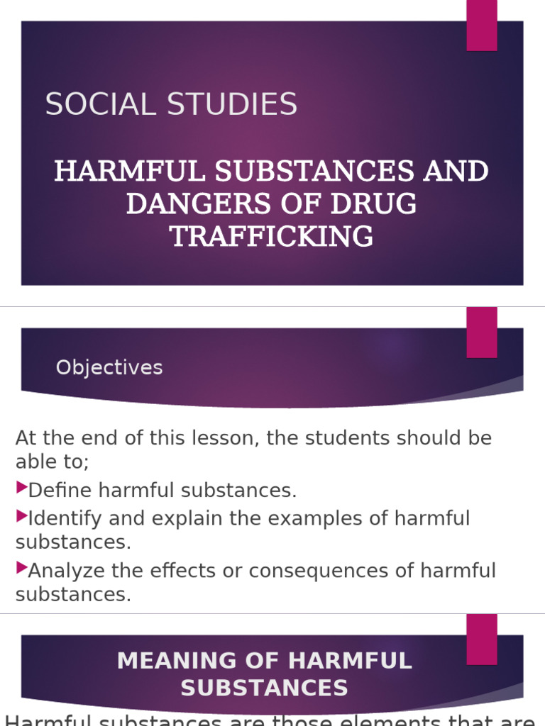 HARMFUL SUBSTANCES | PDF