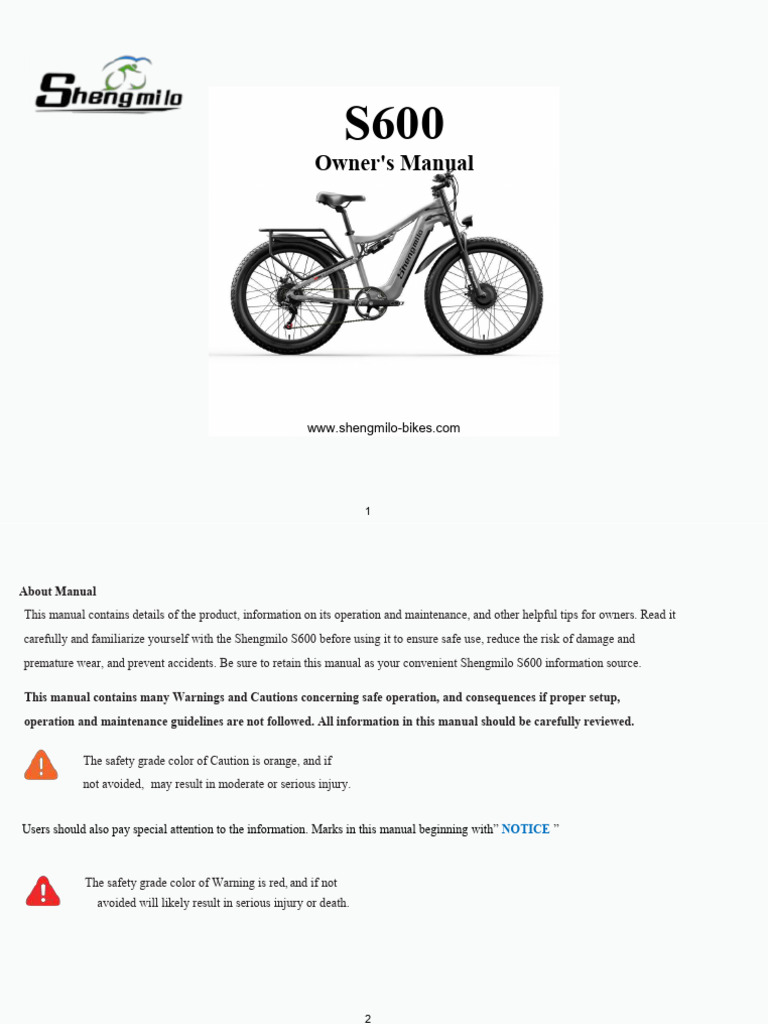 Shengmilo S600 Owner's Manual | PDF | Electrical Connector | Battery ...