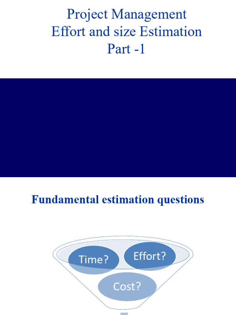 Ch6 Part-1 Effort and Size Estimation | PDF | Computing | Software Engineering
