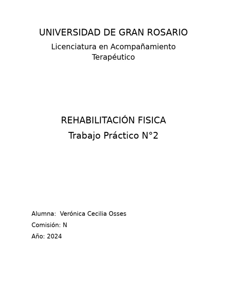 TP1 Osses RF | PDF | Invalidez | Especialidades Medicas