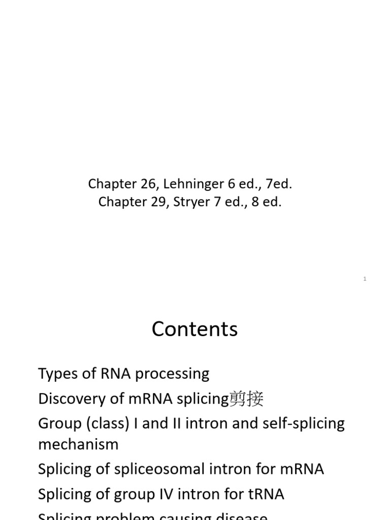 5 RNA processsing | PDF | Rna Splicing | Messenger Rna 5 RNA processsing | PDF | Rna Splicing | Messenger Rna