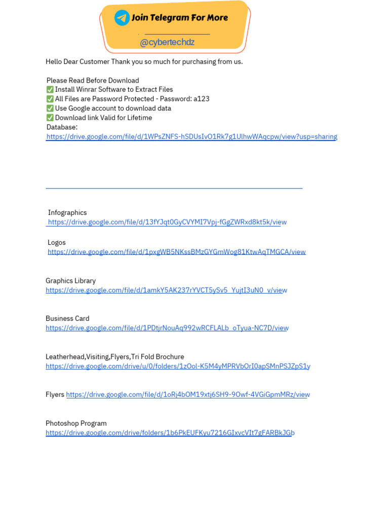 Biggest Digital Bundle by @cybertechdz | PDF | Adobe Photoshop | Software