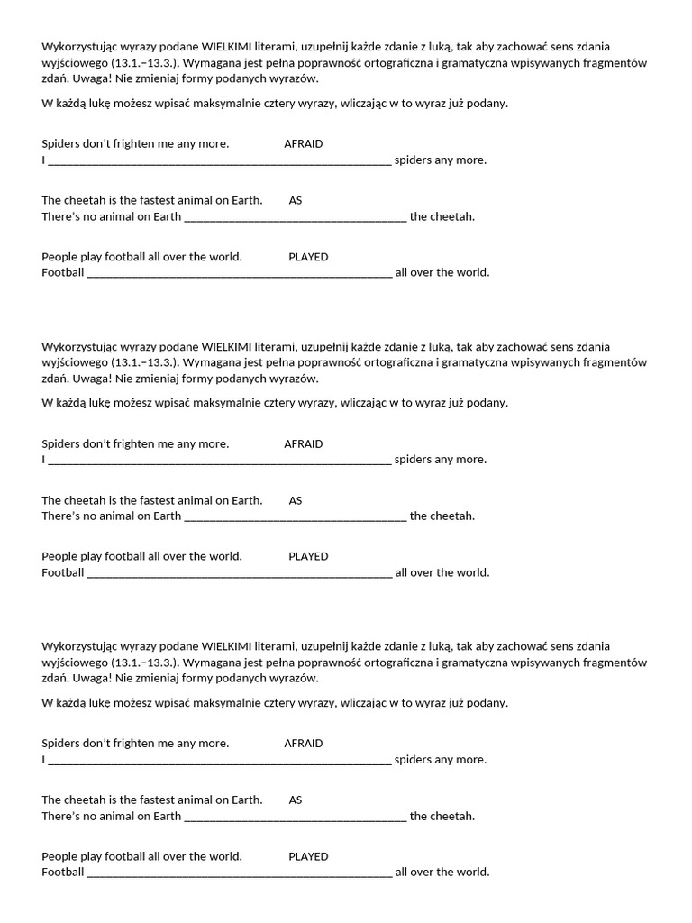 Parafraza Zdań | PDF