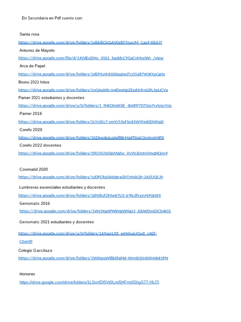 Catalogo Secundaria ULT | PDF