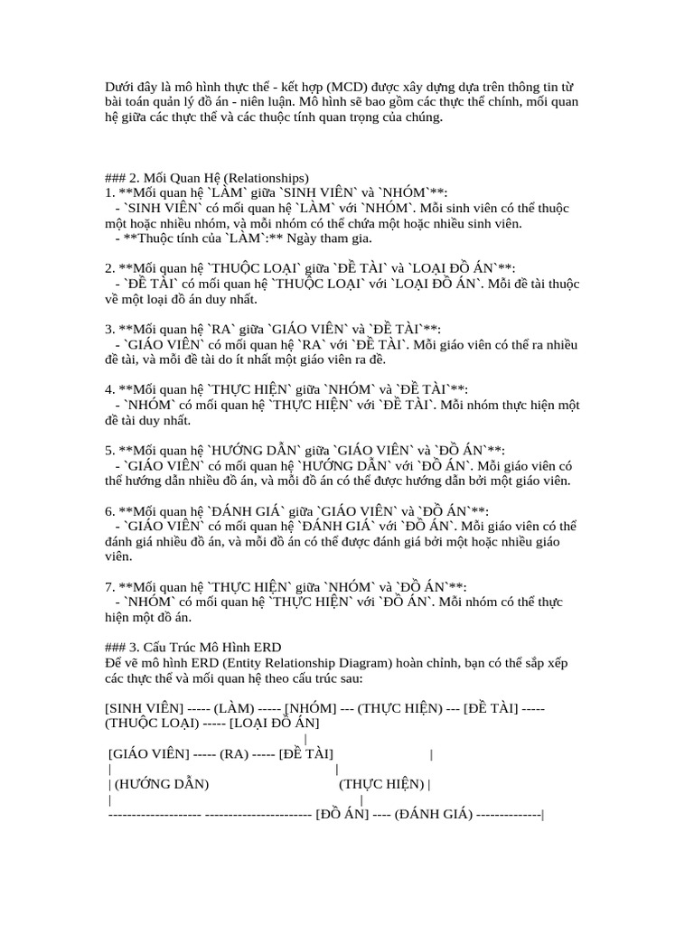 Các mối quan hệ BAI2 - TRANG131 | PDF