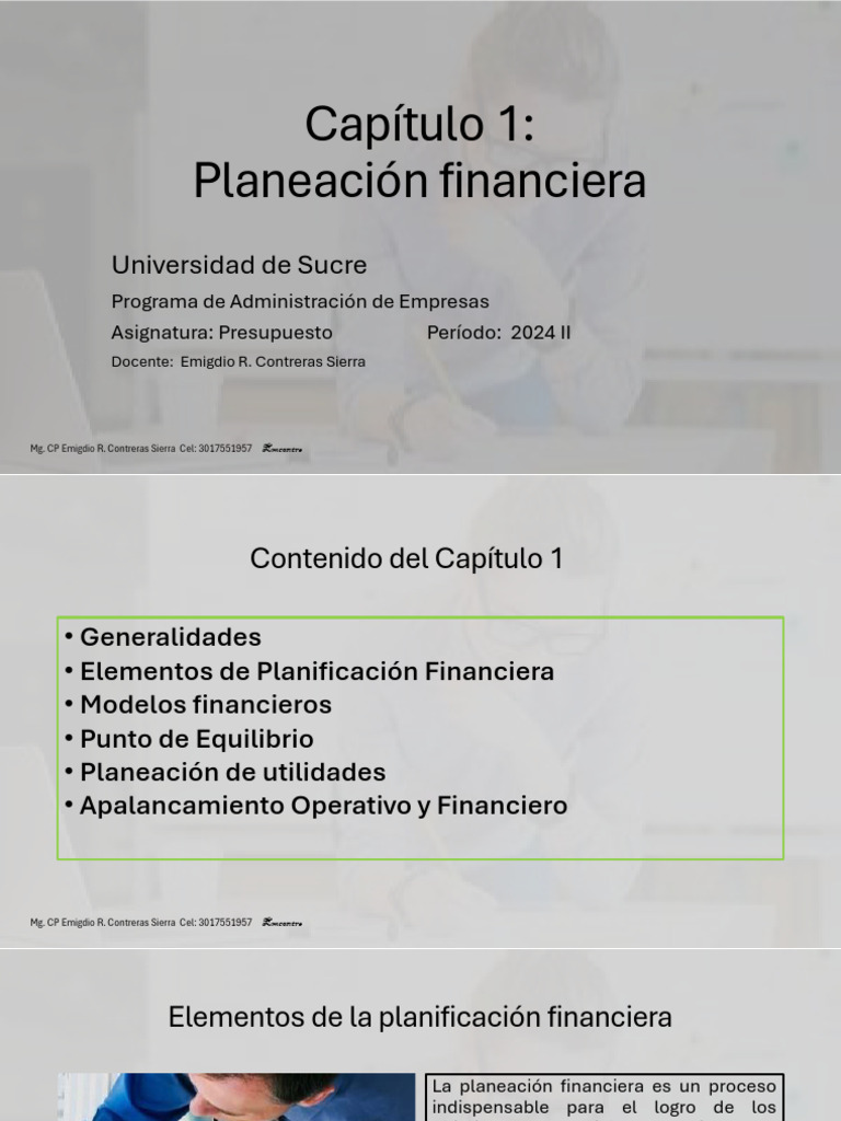 Capítulo 1 Planeacion Financiera | PDF | Planificación | Business