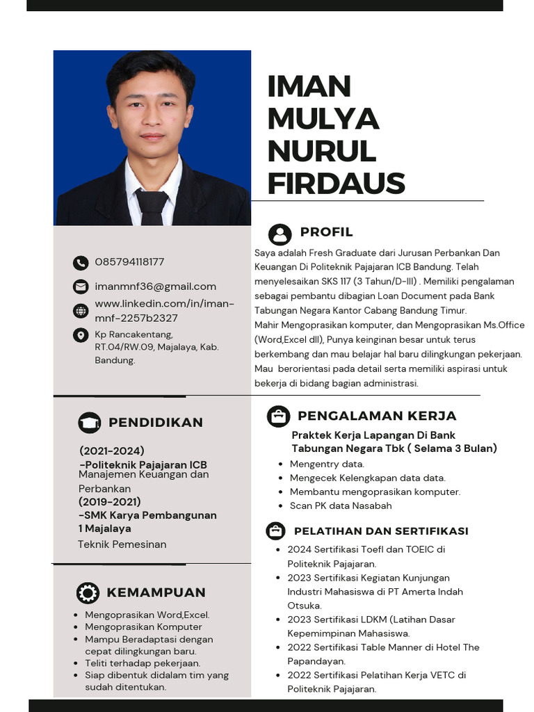 Iman Mulya Nurul Firdaus 2750060 | PDF