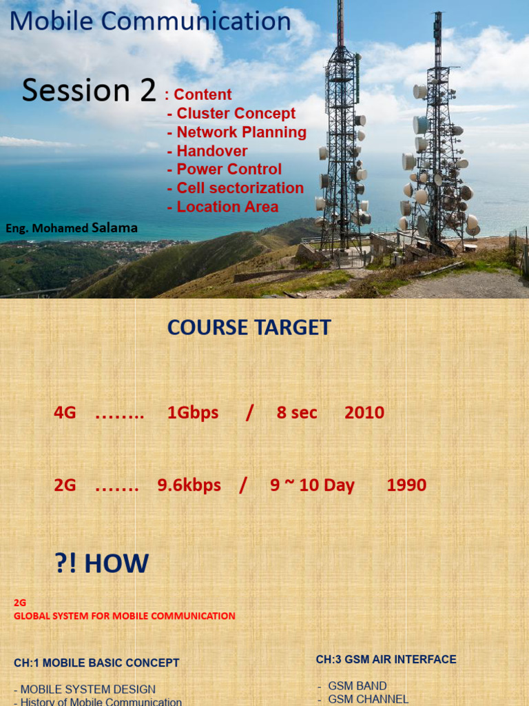 Mobile Communication Concepts Explained | PDF | Cellular Network | Gsm