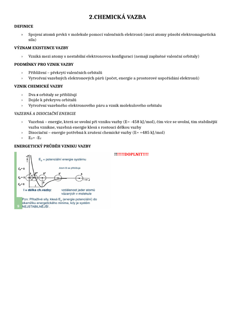 CHemická Vazba | PDF