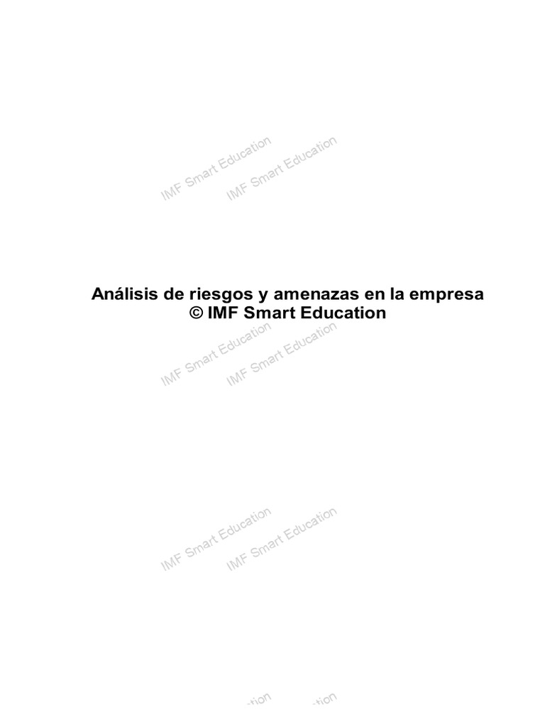 Análisis de Riesgos y Amenazas en La Empresa | PDF | Riesgo | Valores