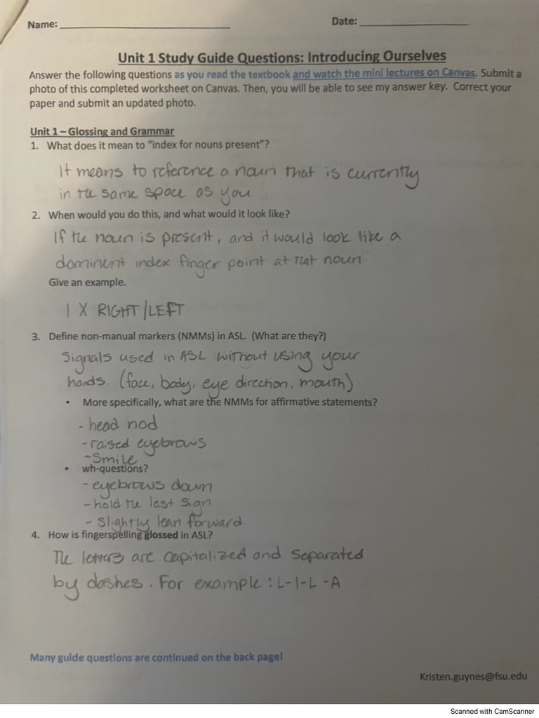 Unit 1 Study Guide | PDF