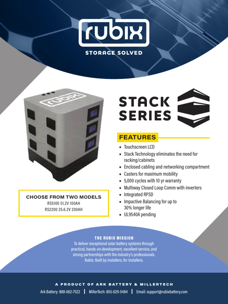RUBIX-20231207-Stack Series Flyer w specs 2-20-24 | PDF | Sustainable ...
