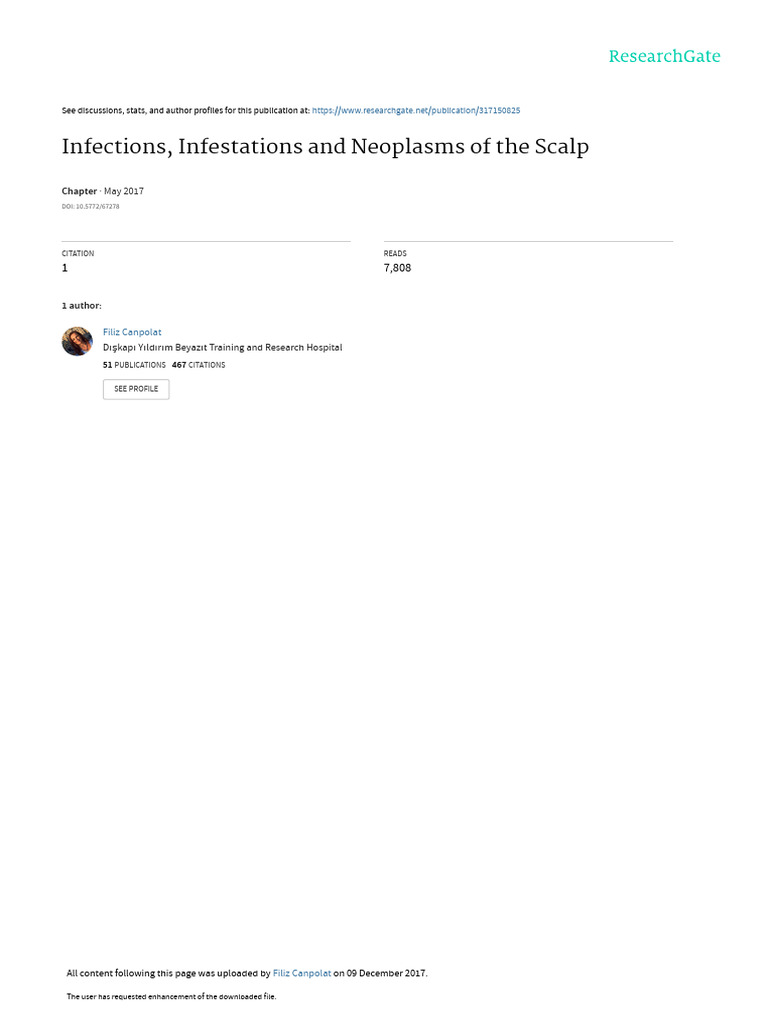 Infections Infestations and Neoplasms of The Scalp | PDF | Medical ...