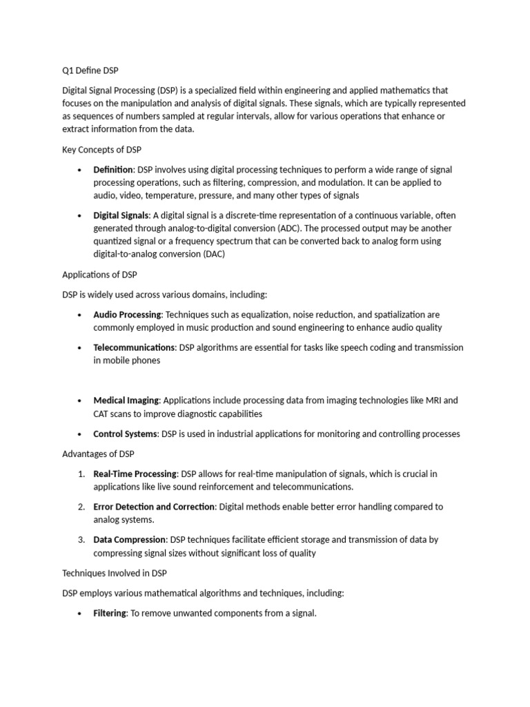 DSP & Signal Types Explained | PDF | Digital Signal Processing | Sampling (Signal Processing)