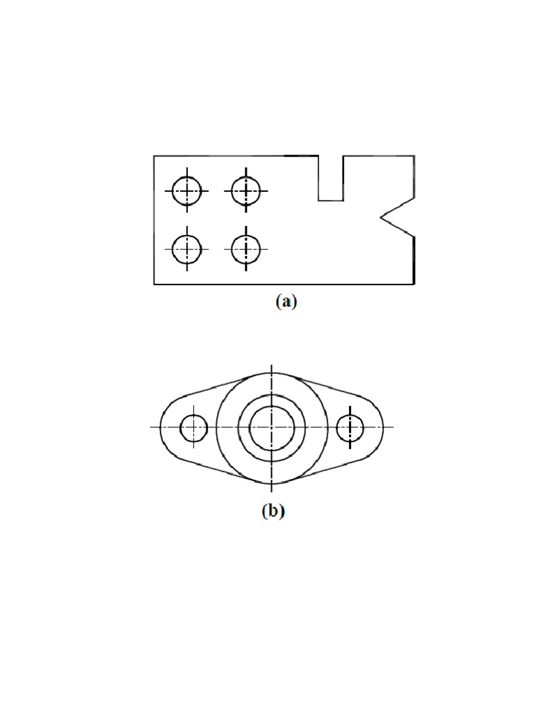 Dimensioning and Orthographic Projections Exercise | PDF