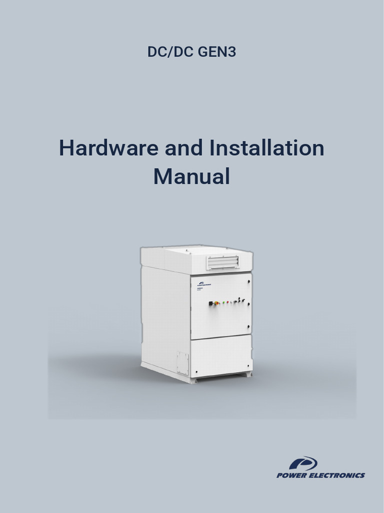 DCDCG3HW01FI - Installation Manual | PDF | Direct Current | Power ...