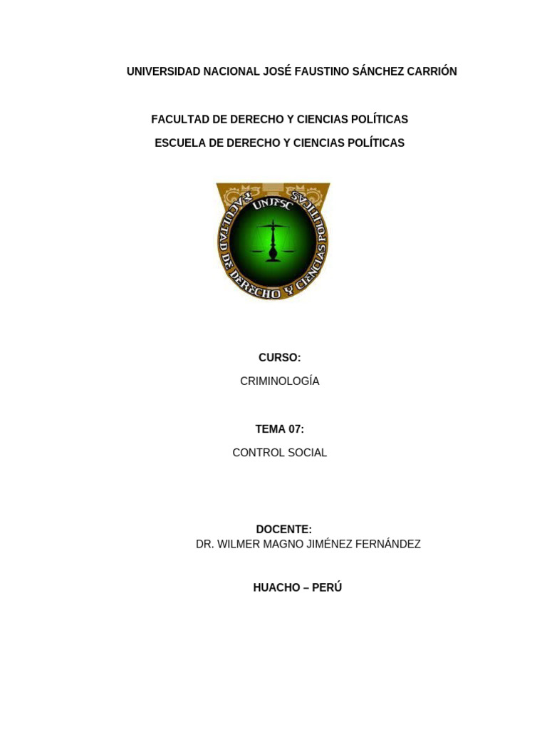 Tema 7 Control Social 17 | PDF | Criminología | Comportamiento