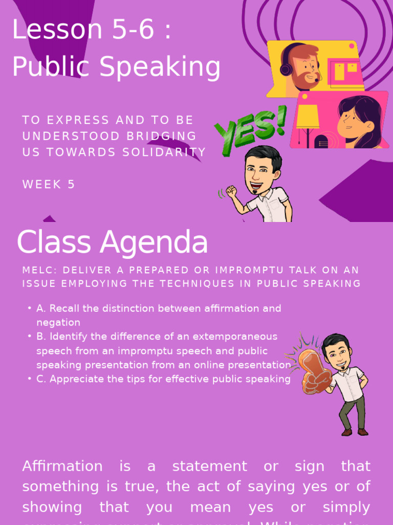 Public Speaking Techniques and Tips | PDF | Public Speaking | Learning
