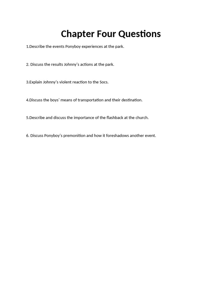 Chapter 4 Analysis of The Outsiders | PDF